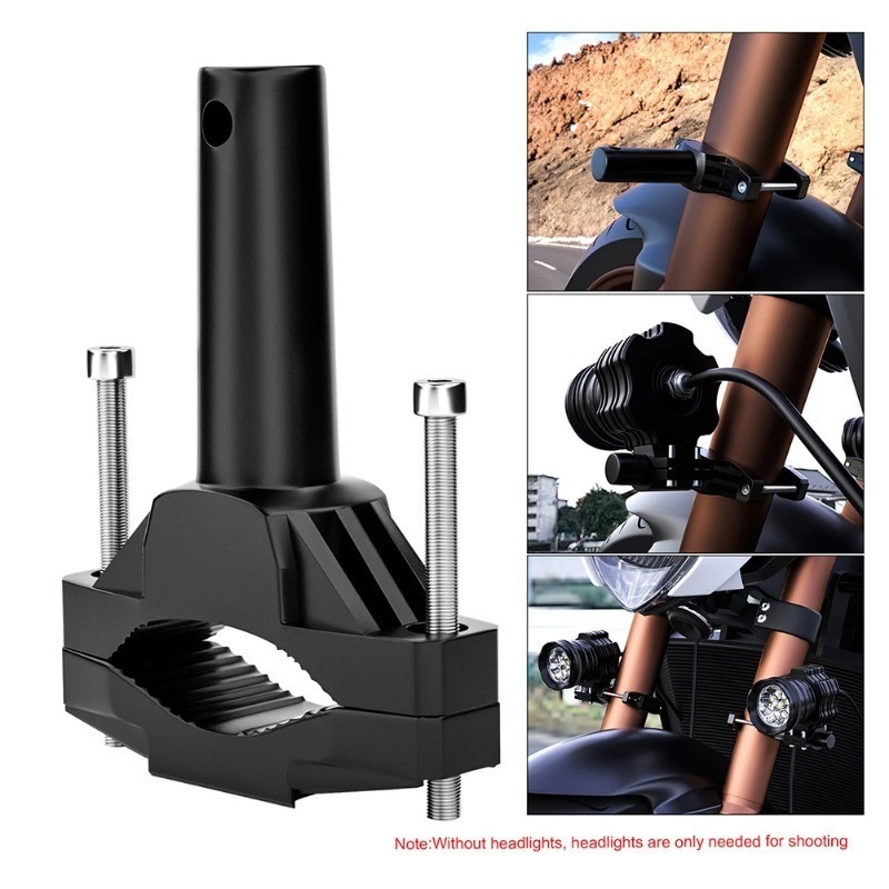 Motorcycle Mounting Bracket Spotlight Headlight Fog Lamp Drive Lamp ...