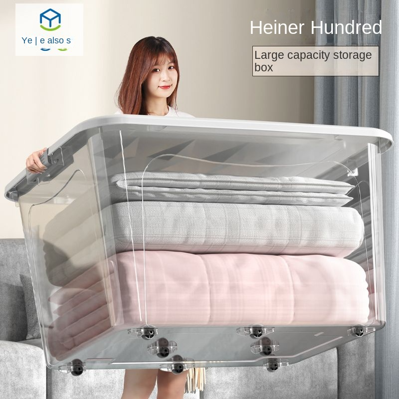 Plastic Transparent Storage Box Large Capacity Extra Large Storage Box ...