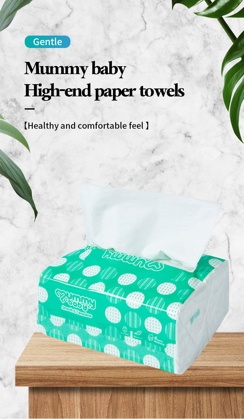 8 pack Native wood pulp tissue Inter-Folded Facial Tissue cleaning ...