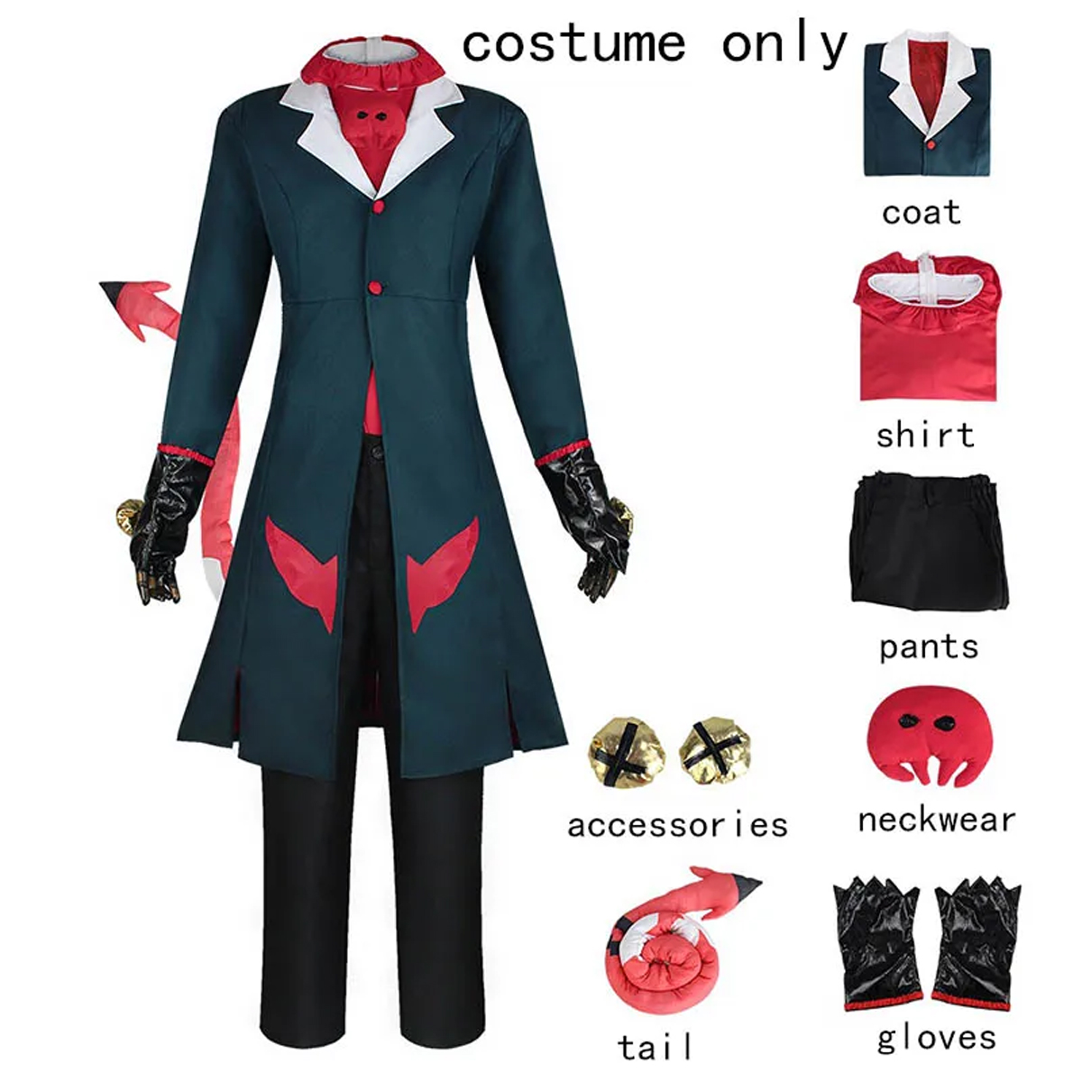 Blitzo Cosplay Costume Hazbin Cosplay Hotel Helluva Boss Blitzo Outfits ...