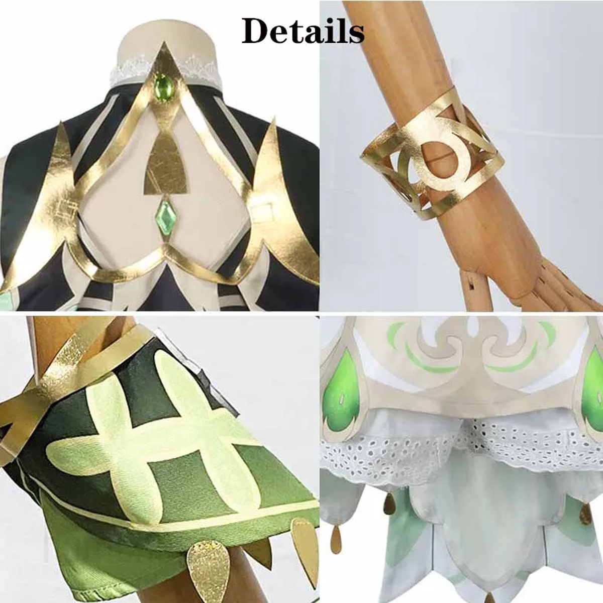 Genshin Impact Nahida Cosplay Costume Lesser Lord Kusanali Full Set ...