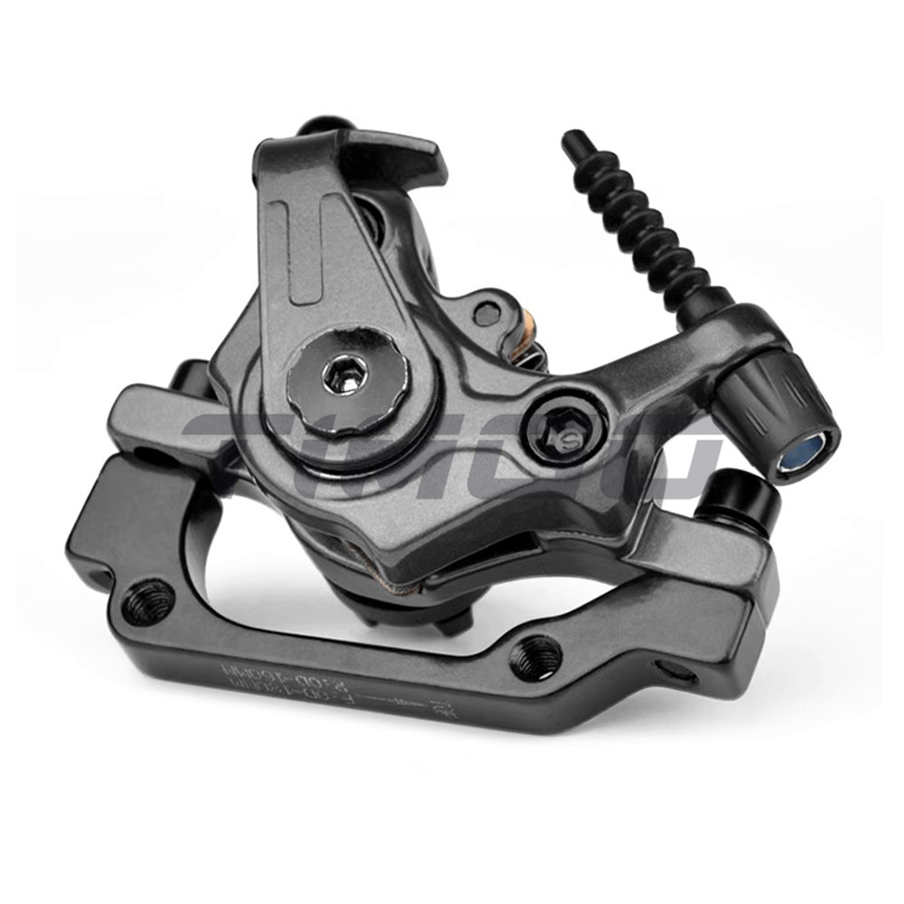 MTB Mountain Bike Disc Brake Caliper Mechanical Dual 2 Piston Cable ...