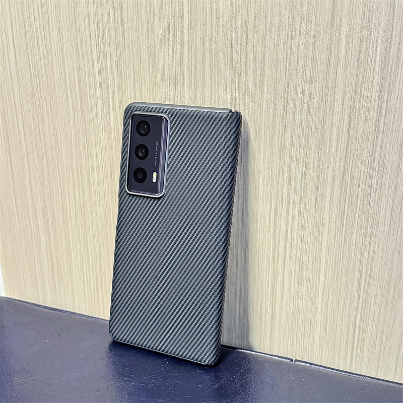 For Huawei Honor Magic V2 VS2 Case Carbon Fibre Texture Hinge Leather ...