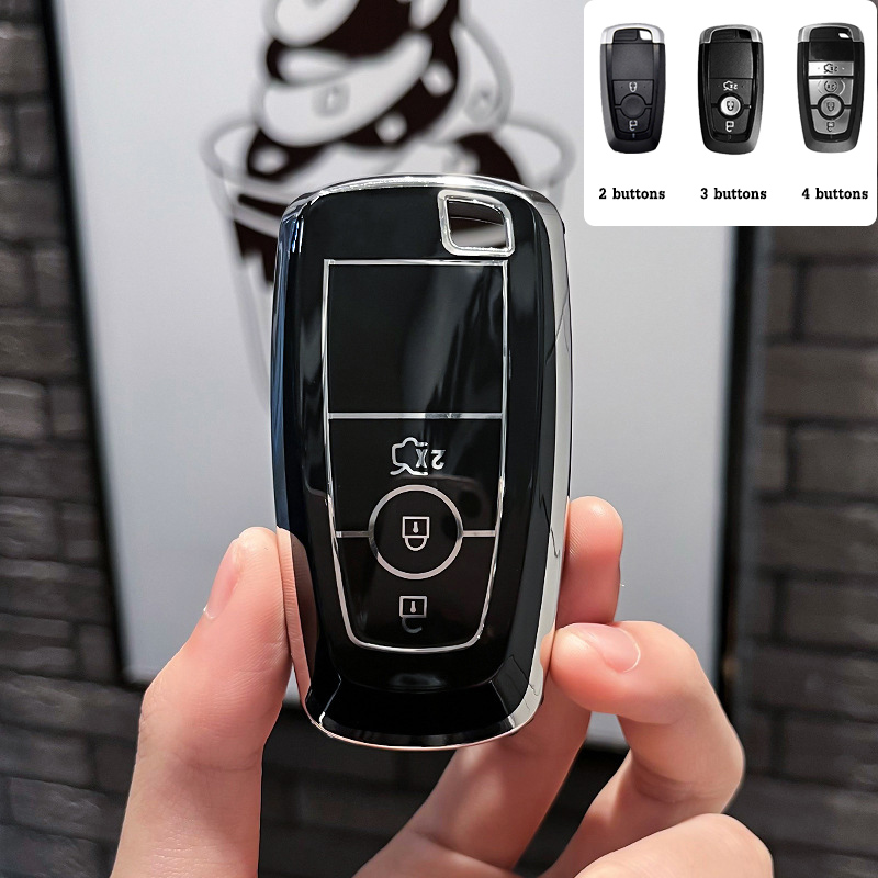 2/3/4 Buttons Remote Smart Car Key Chain Ring Cover Case Shell Protect ...