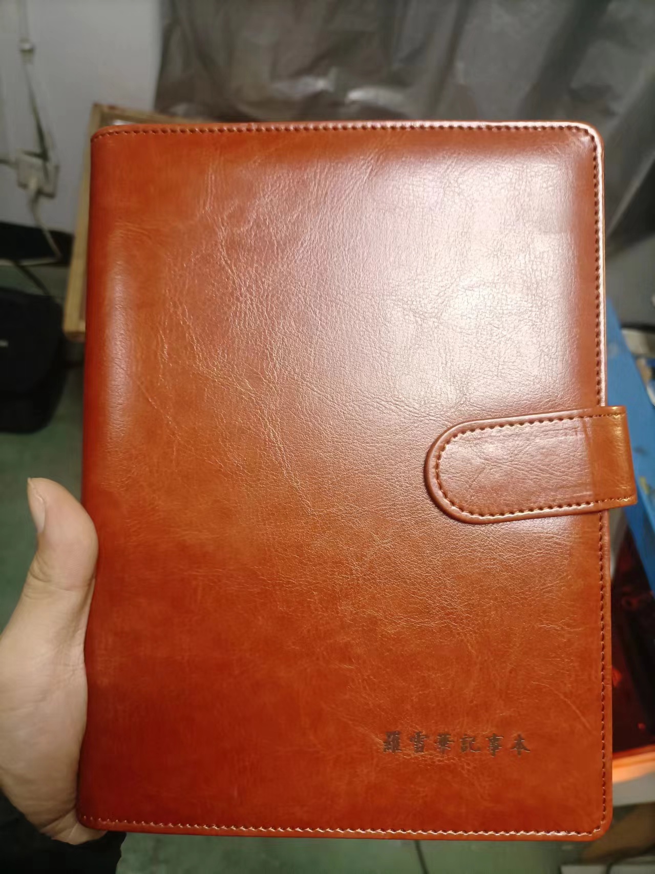 (Free Logo engraving) A5/B5 leather loose-leaf notebook, business ...