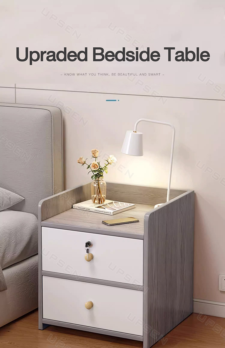 【NEW】 Bedside Cabinet With Lock Mini Modern Simple Storage Bedroom ...