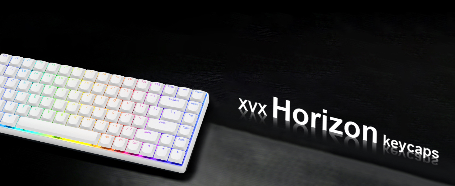 XVX Horizon V2 Low Profile/Uniform Profile Double-Shot Keycap Set (118 ...
