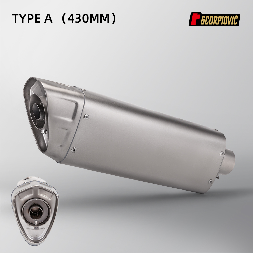 AKRAPOVIC M12 Motor Exhaust Muffler Pipe (38-51inlet) For CBR650F XMAX ...