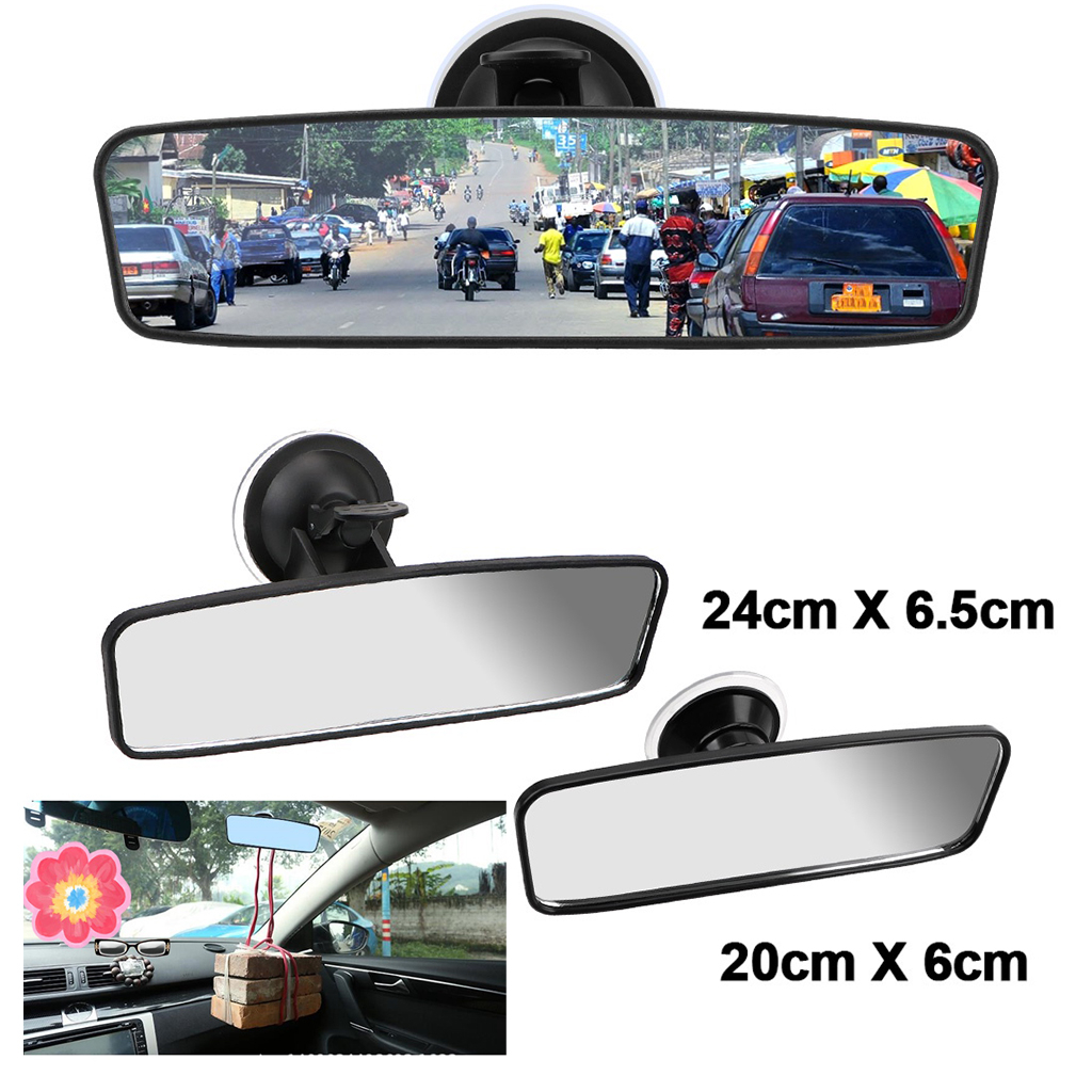 Universal Adjustable Suction Cup Interior Rear View Mirror Car Rear ...