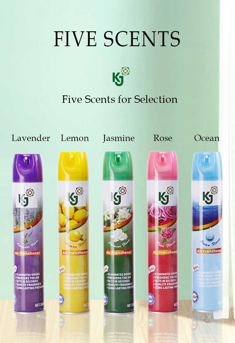 KJ 360 ML/480ML air freshener for home sprayer 5 scents room perfume ...