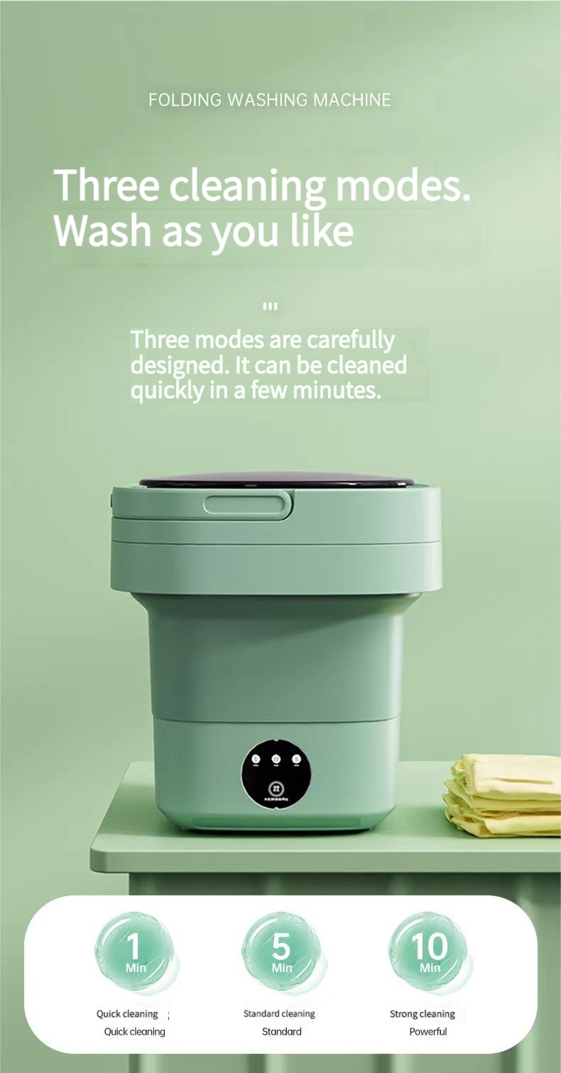 8 liters portable washing machine folding washing machine underwear ...