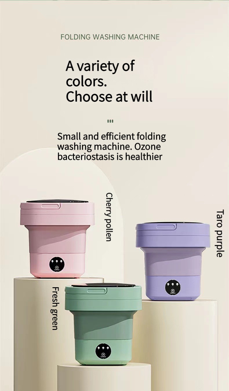 8 liters portable washing machine folding washing machine underwear ...