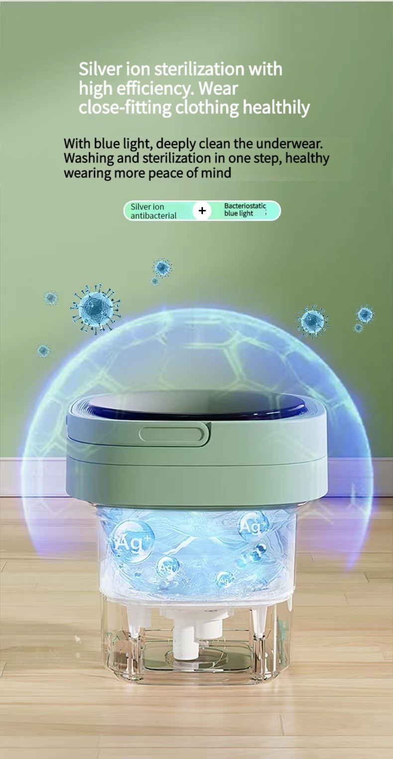 8 liters portable washing machine folding washing machine underwear ...