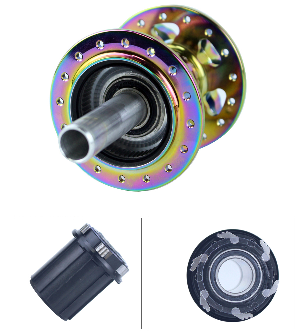 V6 MTB Hubs 32/ 36 Hole Bearing Mountain Bike Freehub Rear Hub Noise ...