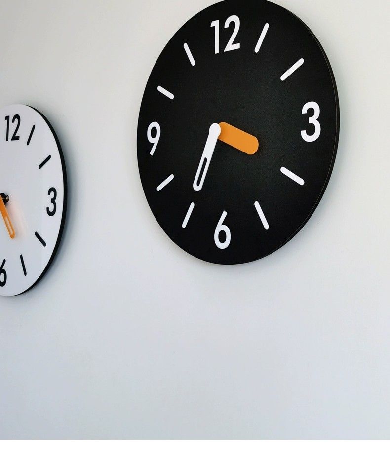 Wall Clock Home Decor Battery Operated Wall Decoration Nordic Creative ...