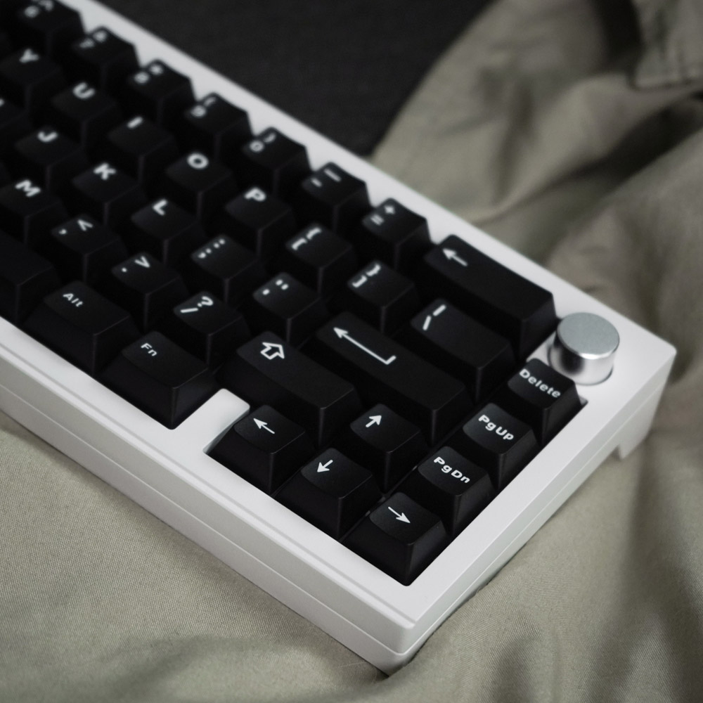 WOB Black Keycaps ABS Double-shot Cherry Profile Keycaps Custom keycaps ...