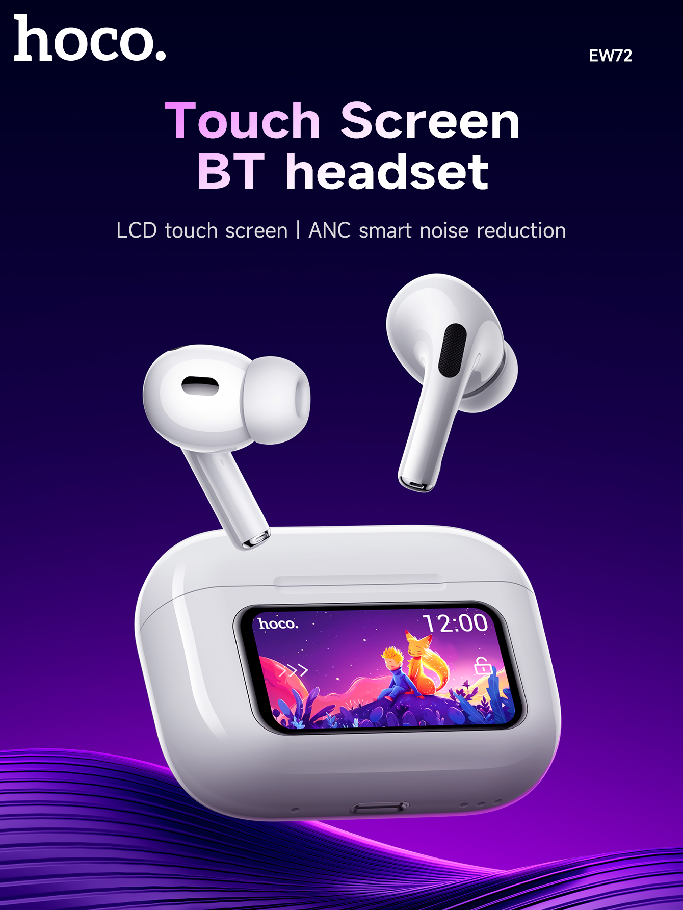 HOCO Original EW72 TWS True Wireless Bluetooth Earphones ANC Noise ...