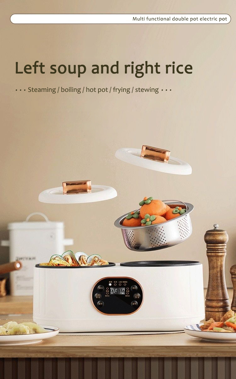 Dual Rice Cooker Mini Rice Cooker Electric Cooker Multi-cooker ...