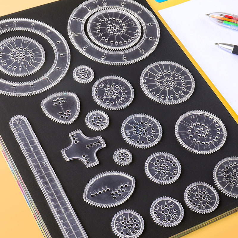 11/22pcs Spirograph Drawing Toys Set Interlocking Gears Wheels ...