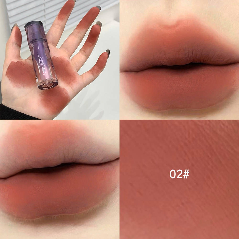Gegebear Soft Matte Lipstick Silky Matte Lip Glaze Velvet Rich Color ...