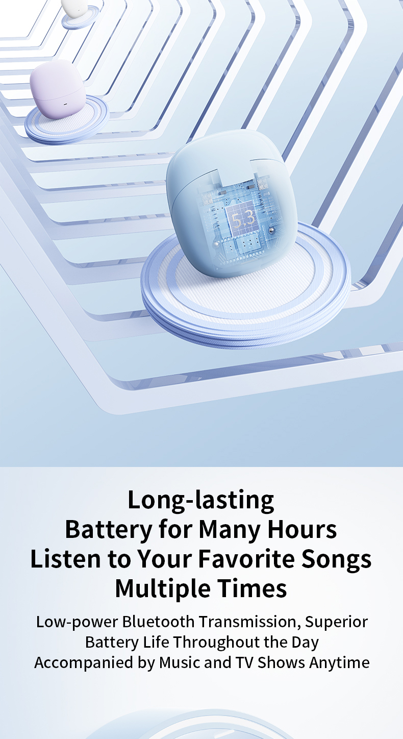 Tranyoo M27 Bluetooth 5.3 Earphone High Stereo Sound Wireless Earphones ...