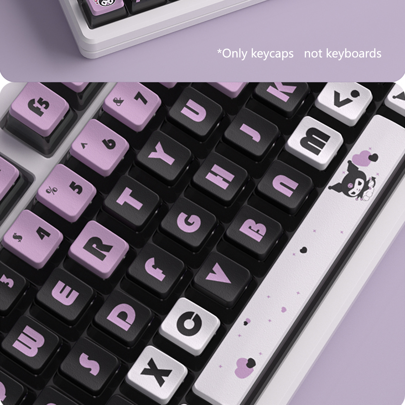 【Local Delivery】Kuromi Keycap 122 keys OEM height PBT material ...