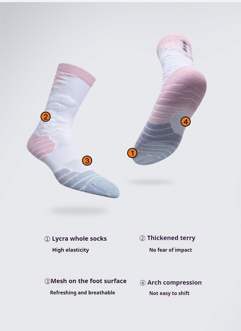 Rigorer Basketball Socks For Men Elite Socks Towel Bottom Non-slip ...
