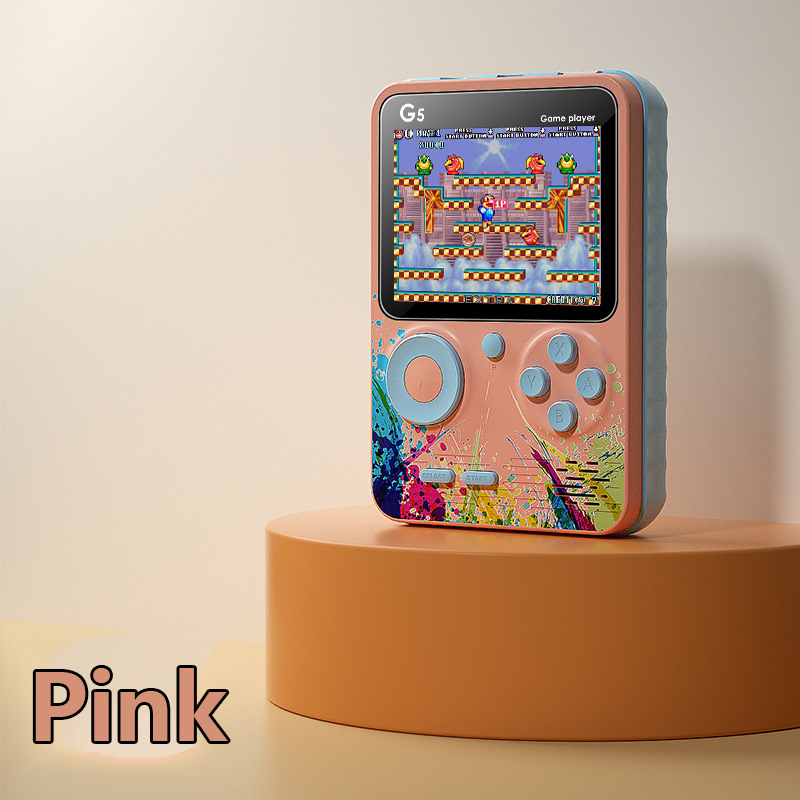 G5 HD Screen Macaron Handheld Game Console Contra Mini Arcade 500 Game ...