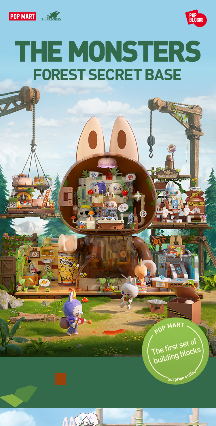 POP MART THE MONSTERS Forest Secret Base Series Blocks | Shopee Philippines