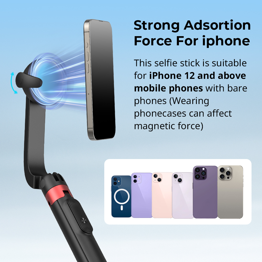 SmallRig Selfie Stick Tripod (37cm-130cm) Compatible with Fill Light ...