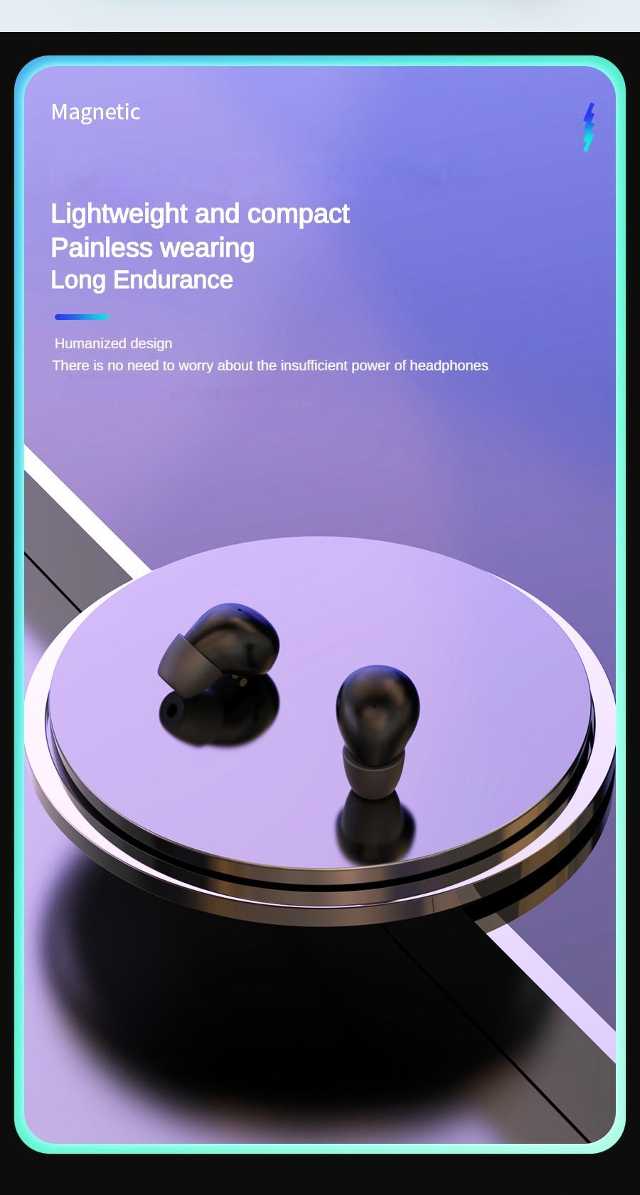 SK19 Headphones Bluetooth 5.3 True Wireless In-Ear Earphones Mini In ...