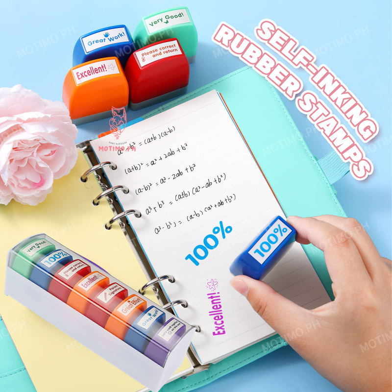From PH Self-Inking Teacher Stamp Set Colorful Picture Stamps for ...