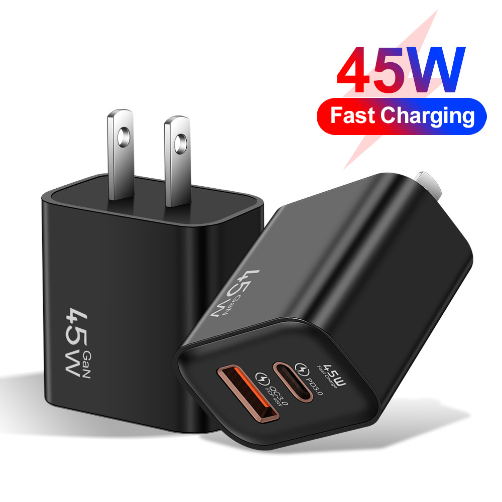 45W USB PD Wall Charger Travel Home Adapter Fast Charging For Universal ...