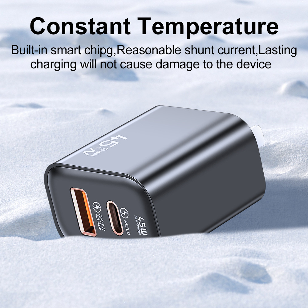 45W USB PD Wall Charger Travel Home Adapter Fast Charging For Universal ...