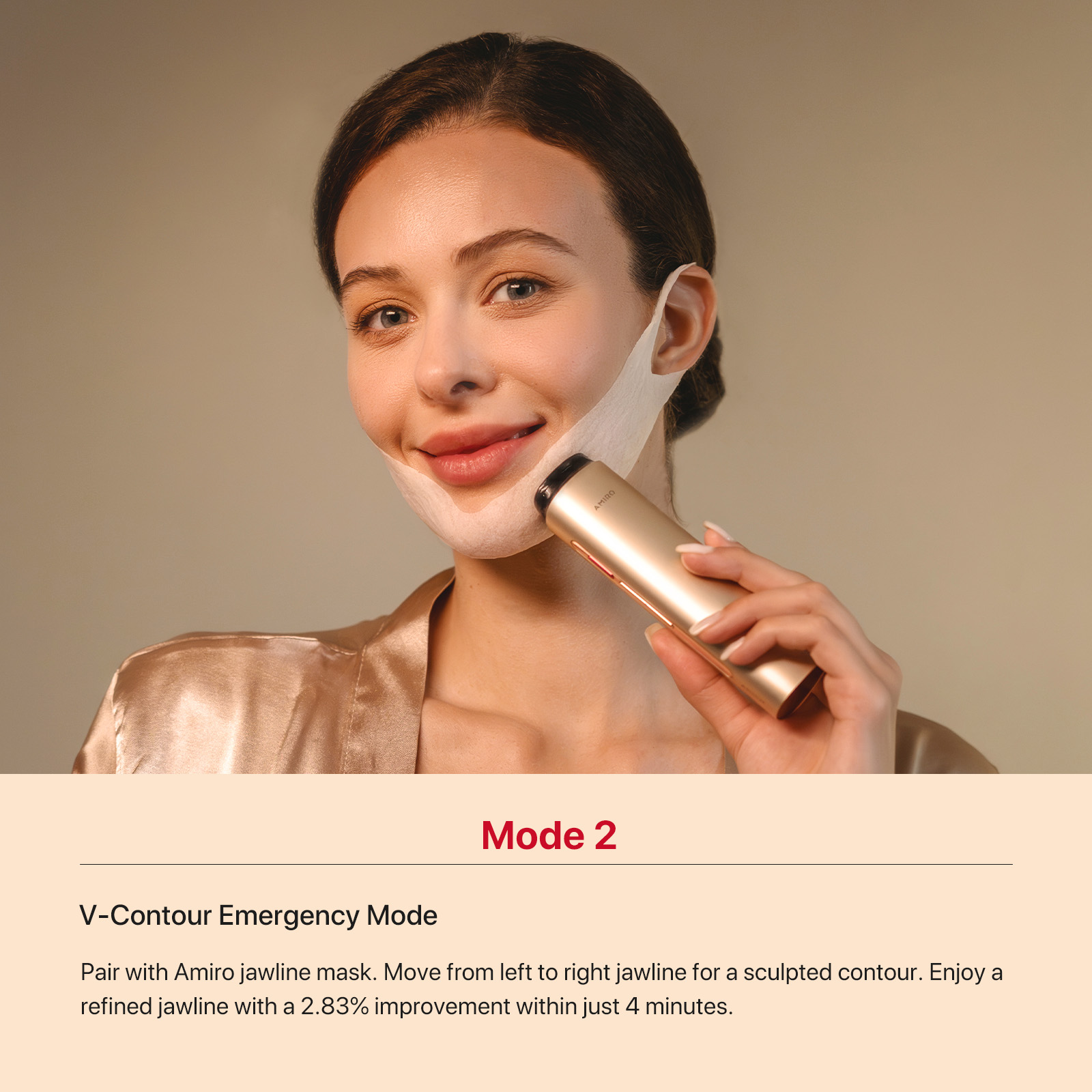 AMIRO R3 Turbo Facial RF Skin Tightening Device Microcurrent Treatment, Uplift Jawline & Facial ...