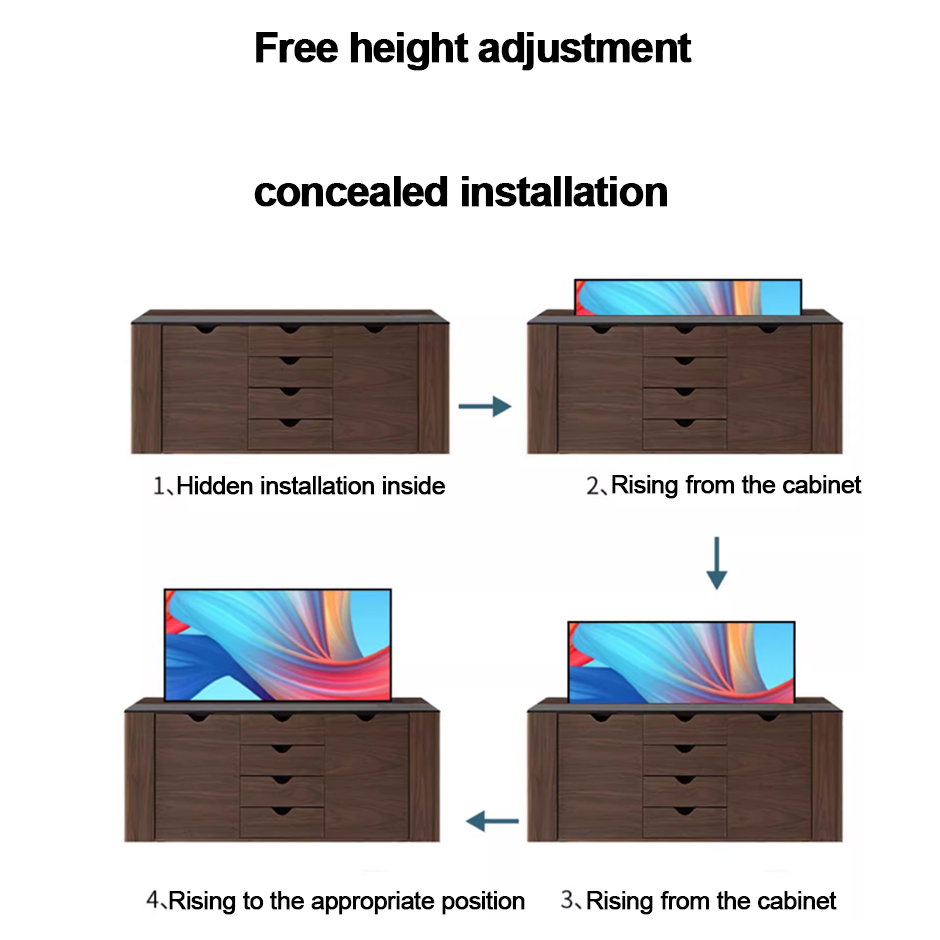 TV LIFT mechanism with remote tv lift stand tv lifter motorized tv lift ...