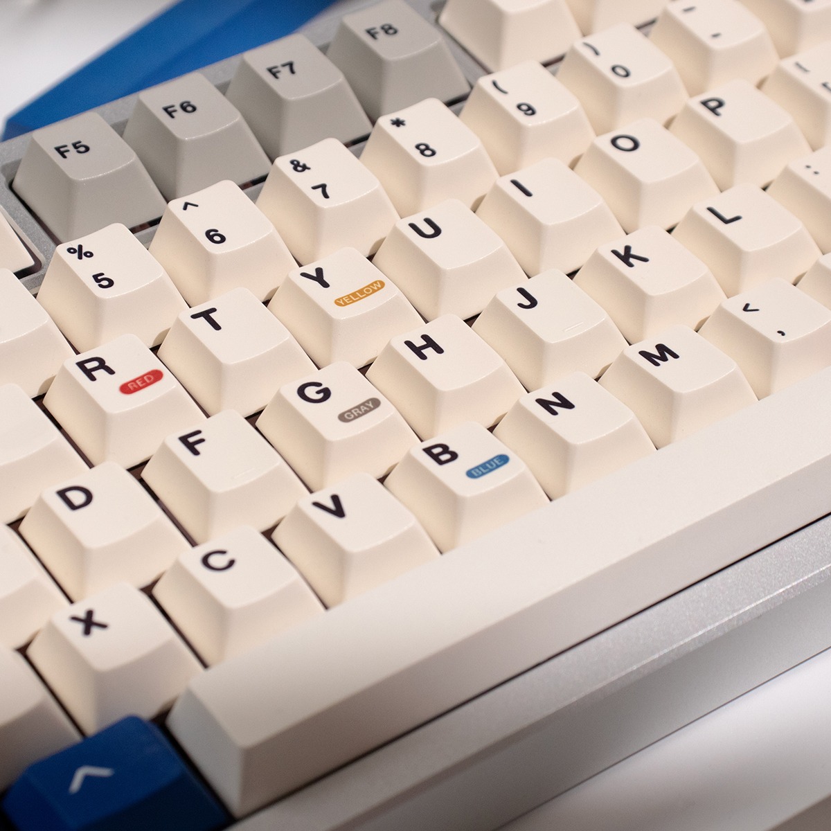 -LW- Retro Warm White Light PBT Keycaps CHERRY Profile Mechanical ...