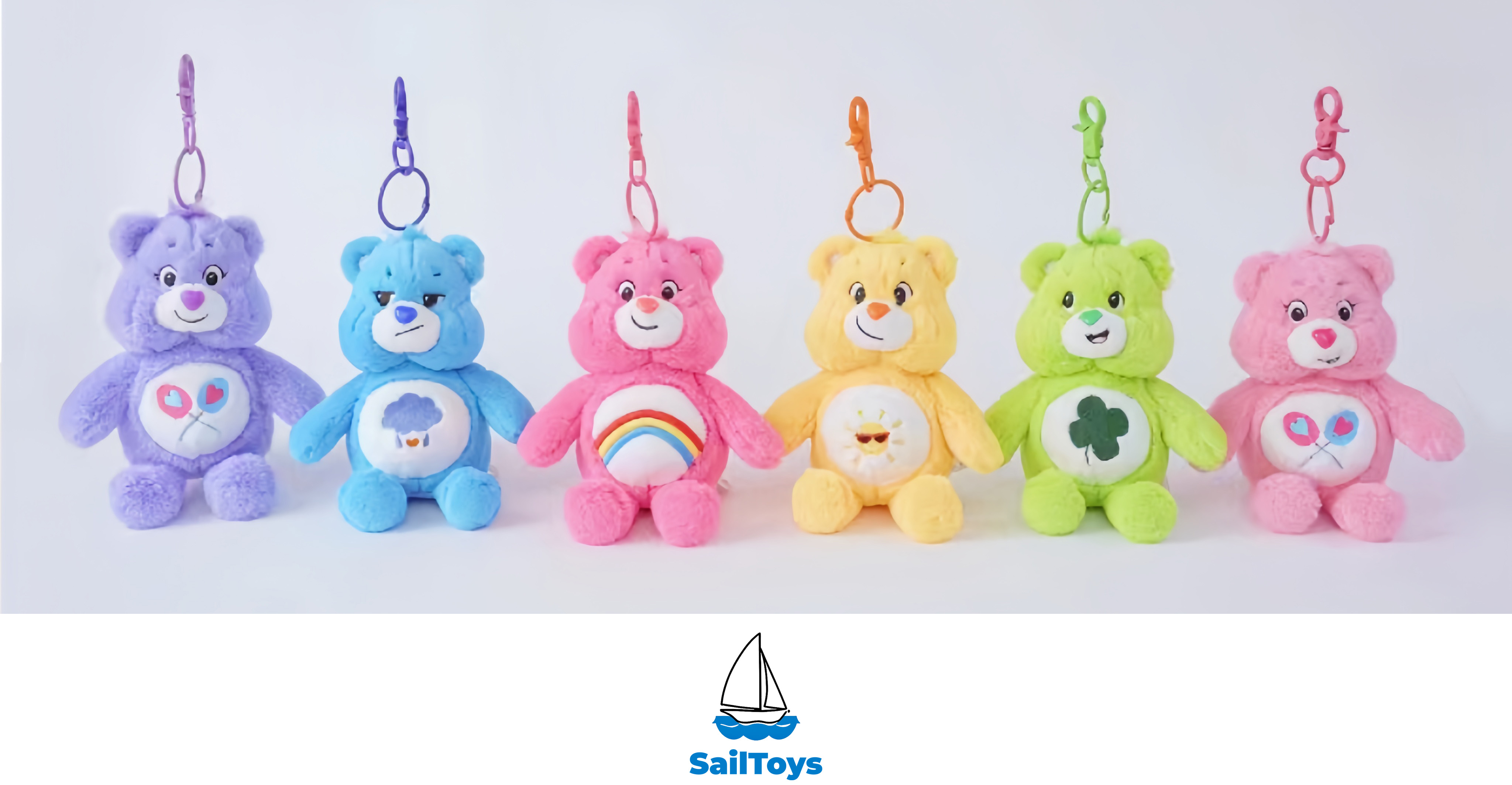 Care Bears Sitting Posture Plush Toy Pendant Soft Stuffed Cute Plushie ...