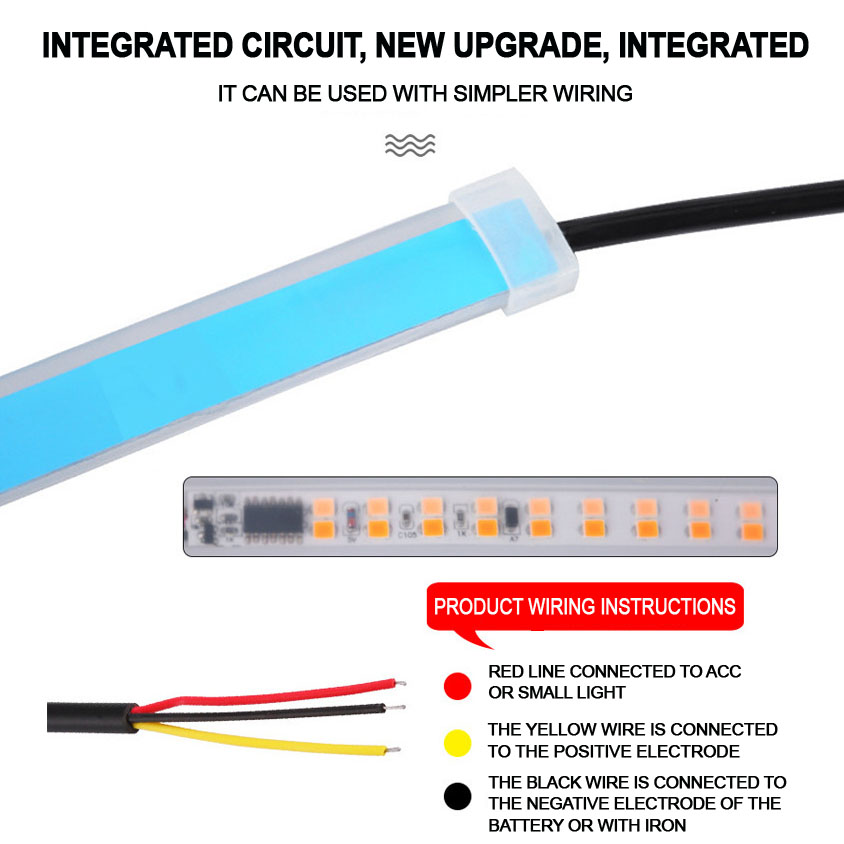 truck led DRL daytime running light 24V Flow Turn Signal Guide Two ...
