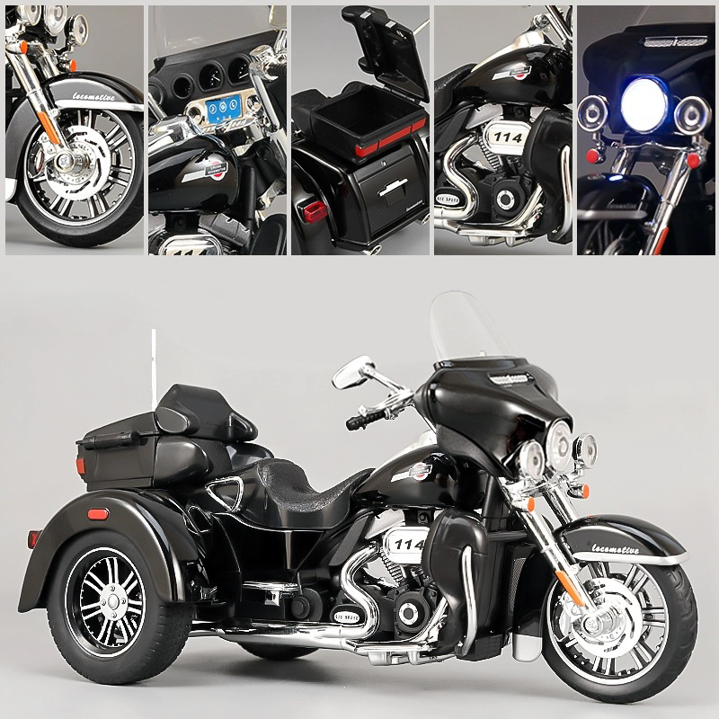 1:9 Scale Harley Davidson Alloy Motorcycle Model Diecast Car Sound ...