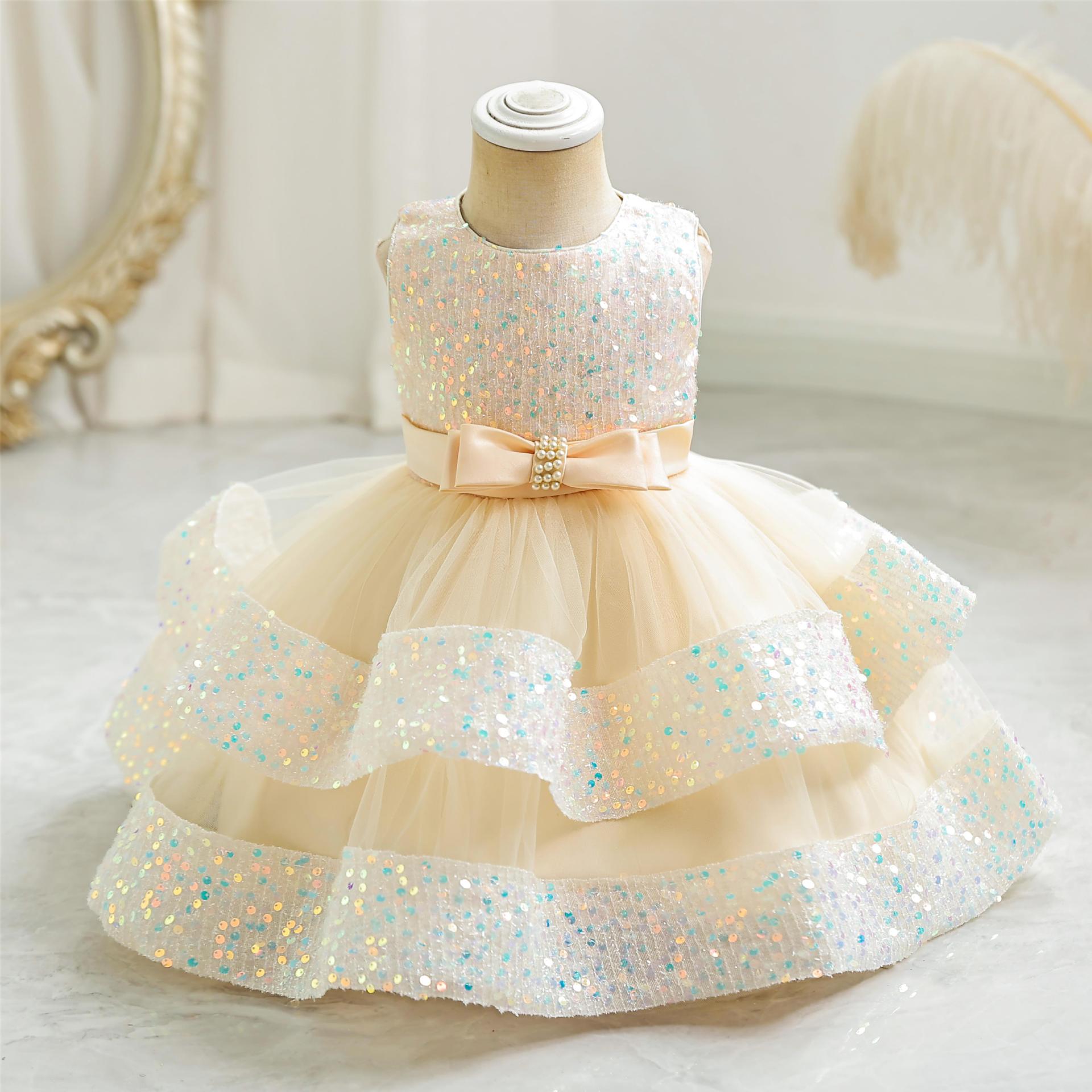 UniKids Children's Dress Summer New Style Baby's First Birthday Party ...