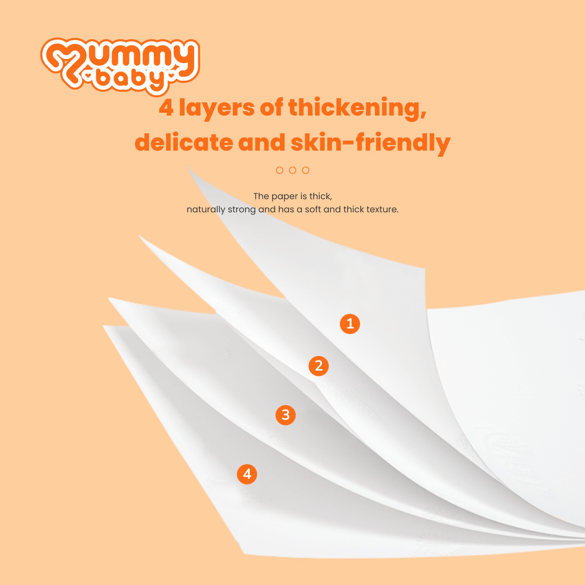 Mummybaby orange Highend Tissue Oversized Wall-Mounted Tissue Paper ...