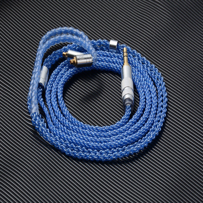 8 Strand 152 Core Braided Silver Plated Earphone Upgrade Cable MMCX ...