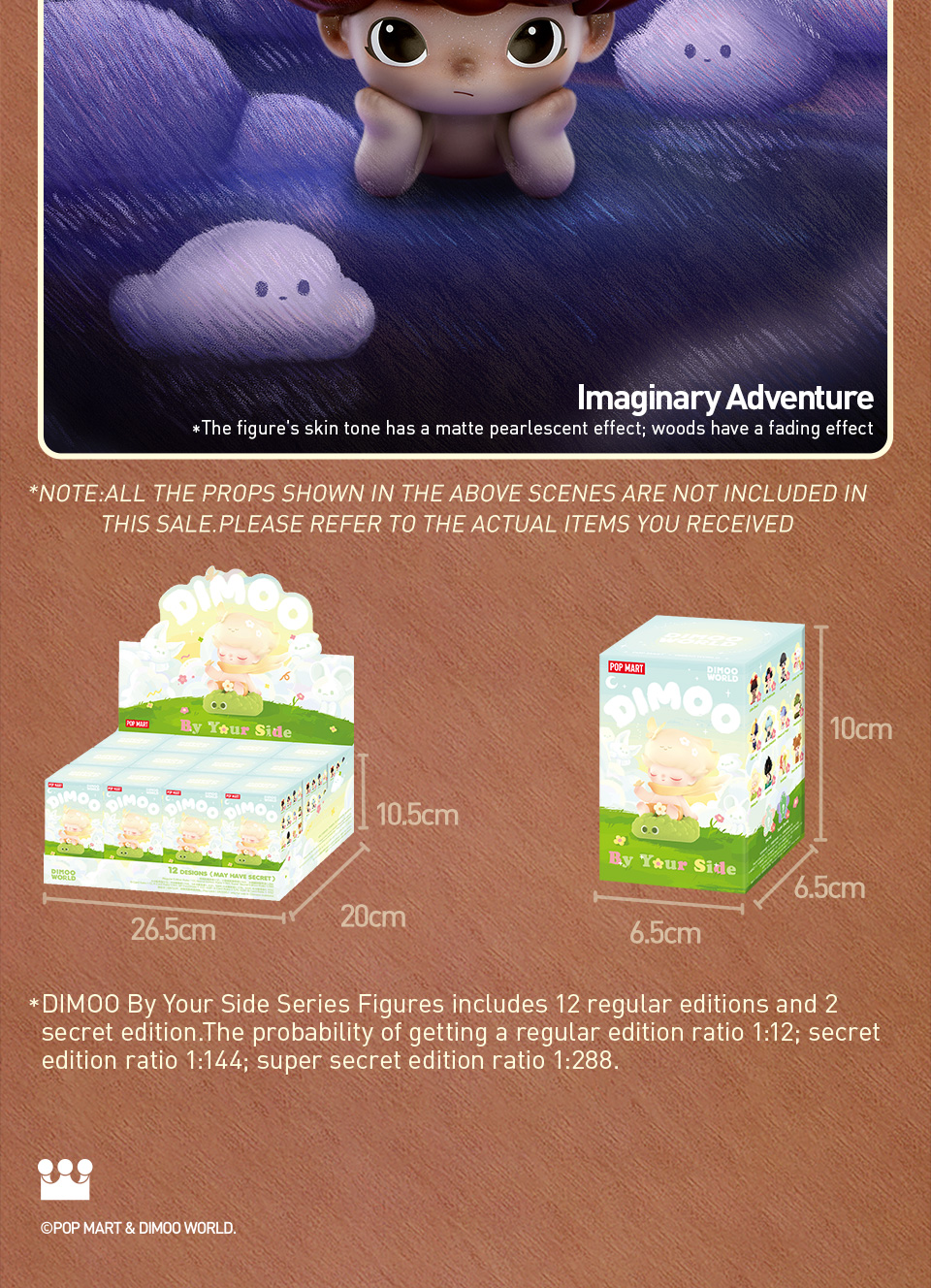 POP MART DIMOO By Your Side Series Figures Blind Box Action Toys Figure ...