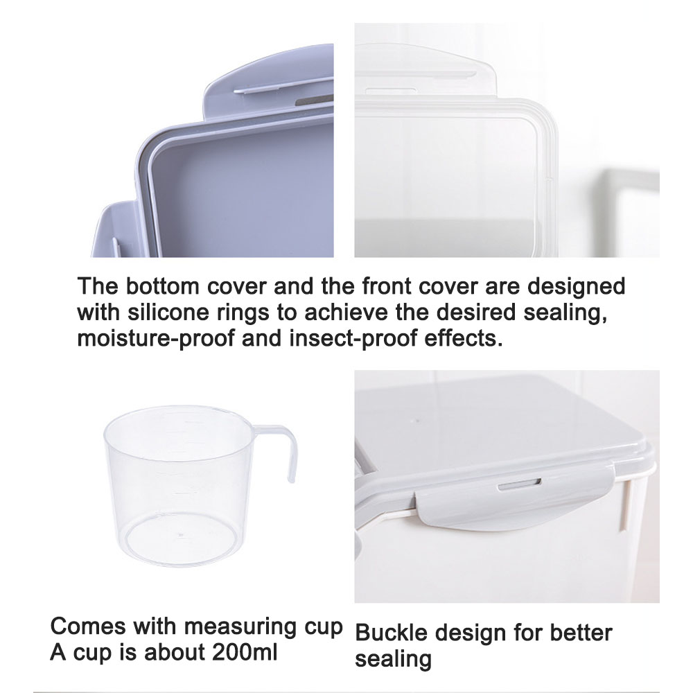 25 Kilos Rice Dispenser Sealed Rice Storage container storage food ...