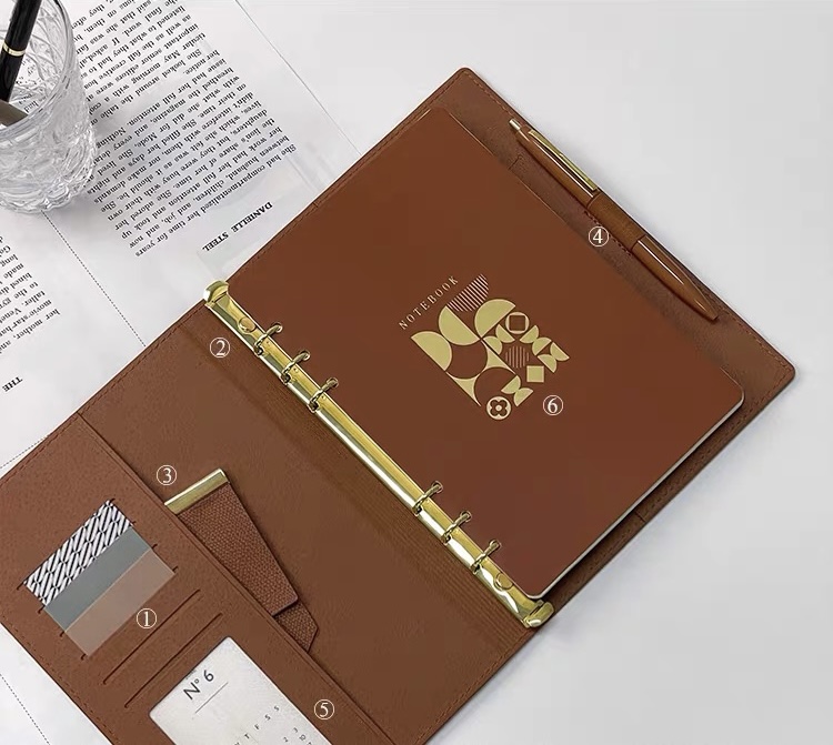 A5 binder Notebook Business Office surface Handboek Work notepad ...