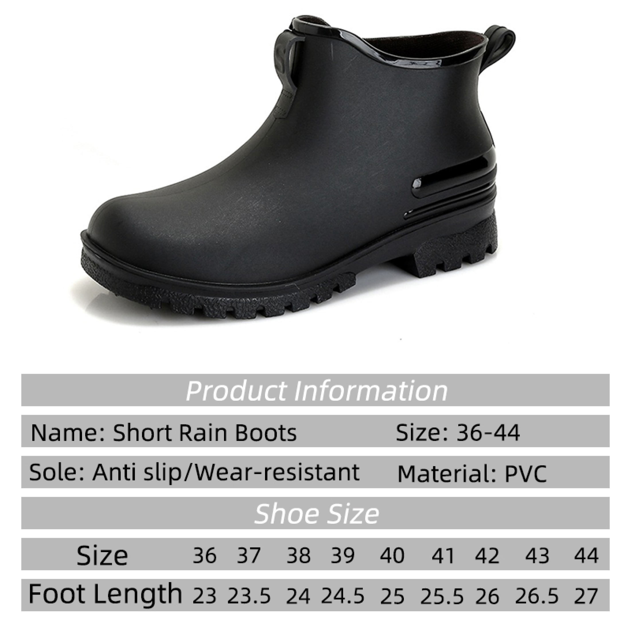 GC Rain Boots Couple Waterproof Shoes Non-slip Waterproof Fashion Rain ...