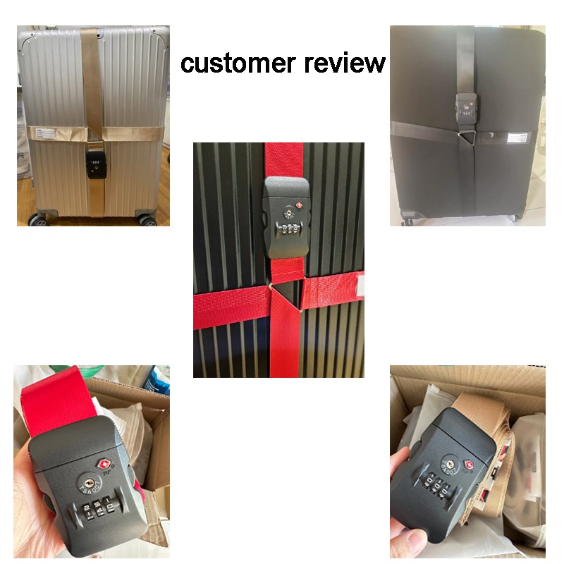 【TSA LOCK】Luggage Tie-Down Straps Cross Customs Password Lock ...