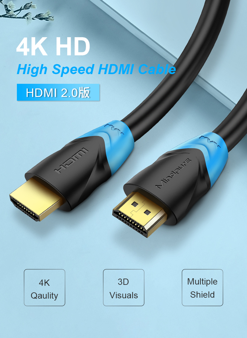 HDMI to HDMI Cable High Speed Cable HDMI 4K hdmi cable laptop to tv For ...