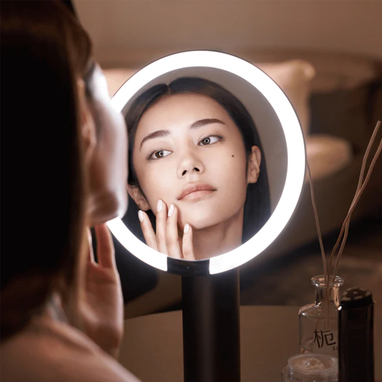 AMIRO O2 LED Vanity Mirror 10X Magnifying Makeup Mirror 2200mAh Mirror ...